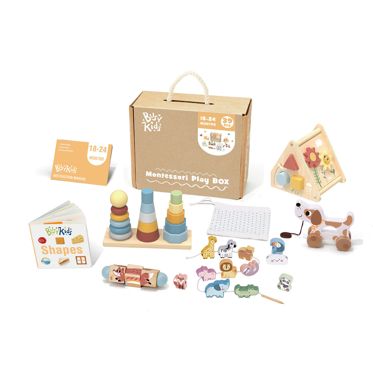 Box Giochi Montessori per bambini 18-24 mesi BusyKids – busy-kids.it